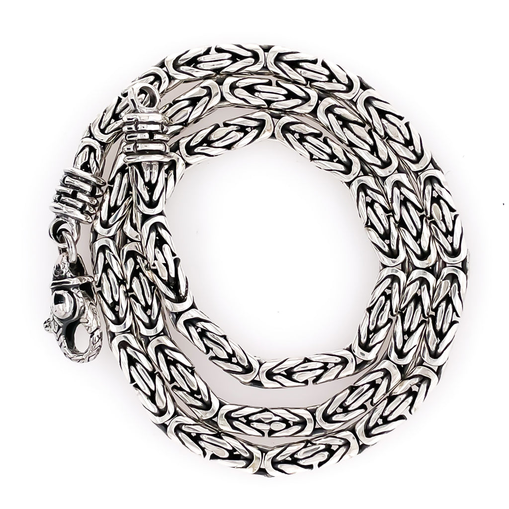 4mm Sterling Silver Byzantine Chain - Handcrafted In Bali – Ryan Christian